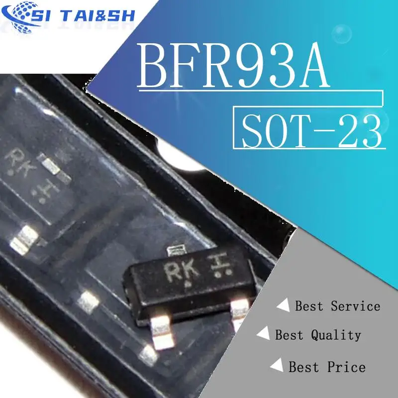 50PCS-BFR93A-SOT23-BFR93-Radio-frequency-RF-bipolar-transistor-NPN-RF ...