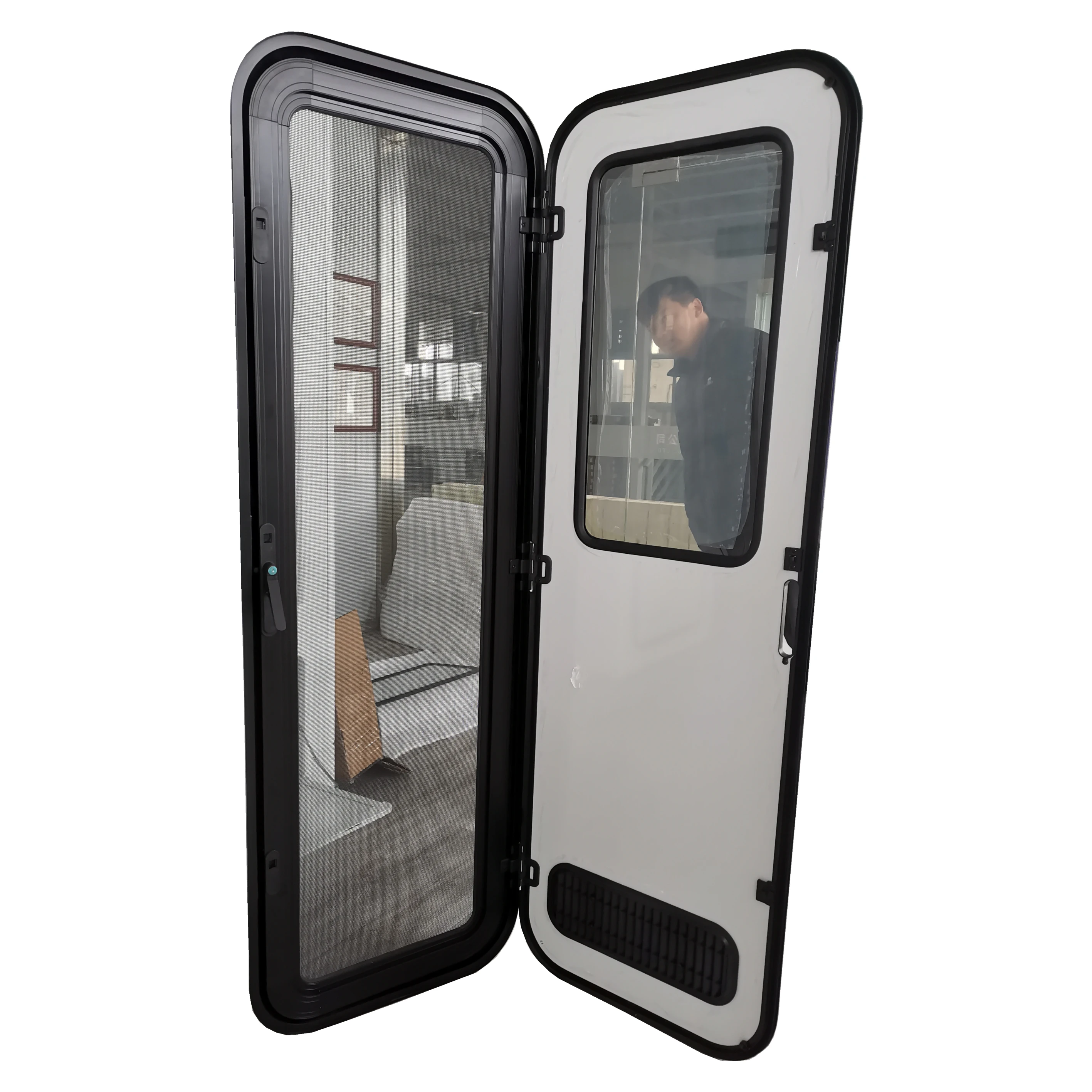 2024 Aluminum Alloy DOOR Frame Three-point Linkage Lock Caravan Trailer ...