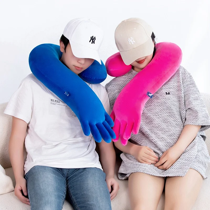 Blue-Pink-Hand-Hugging-Sensory-Pillow-Calming-Stress-Relief-Toy-Cushion ...