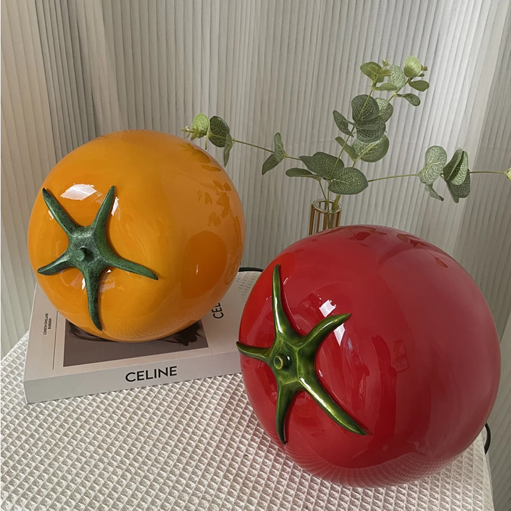 Tomato-Table-Lamp-Home-Decor-Nightlight-Bedroom-Bedside-Atmosphere ...