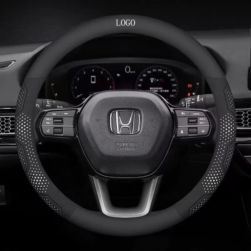 Car-Carbon-fiber-Suede-Car-Steering-Wheel-Cover-For-Honda-TYPE-R-Accord ...