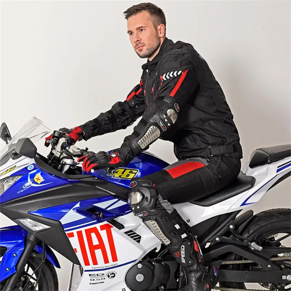 Univerzális TITÁN FÉM motor motoros könyökvédő + térdvédő PÁNCÉL ...