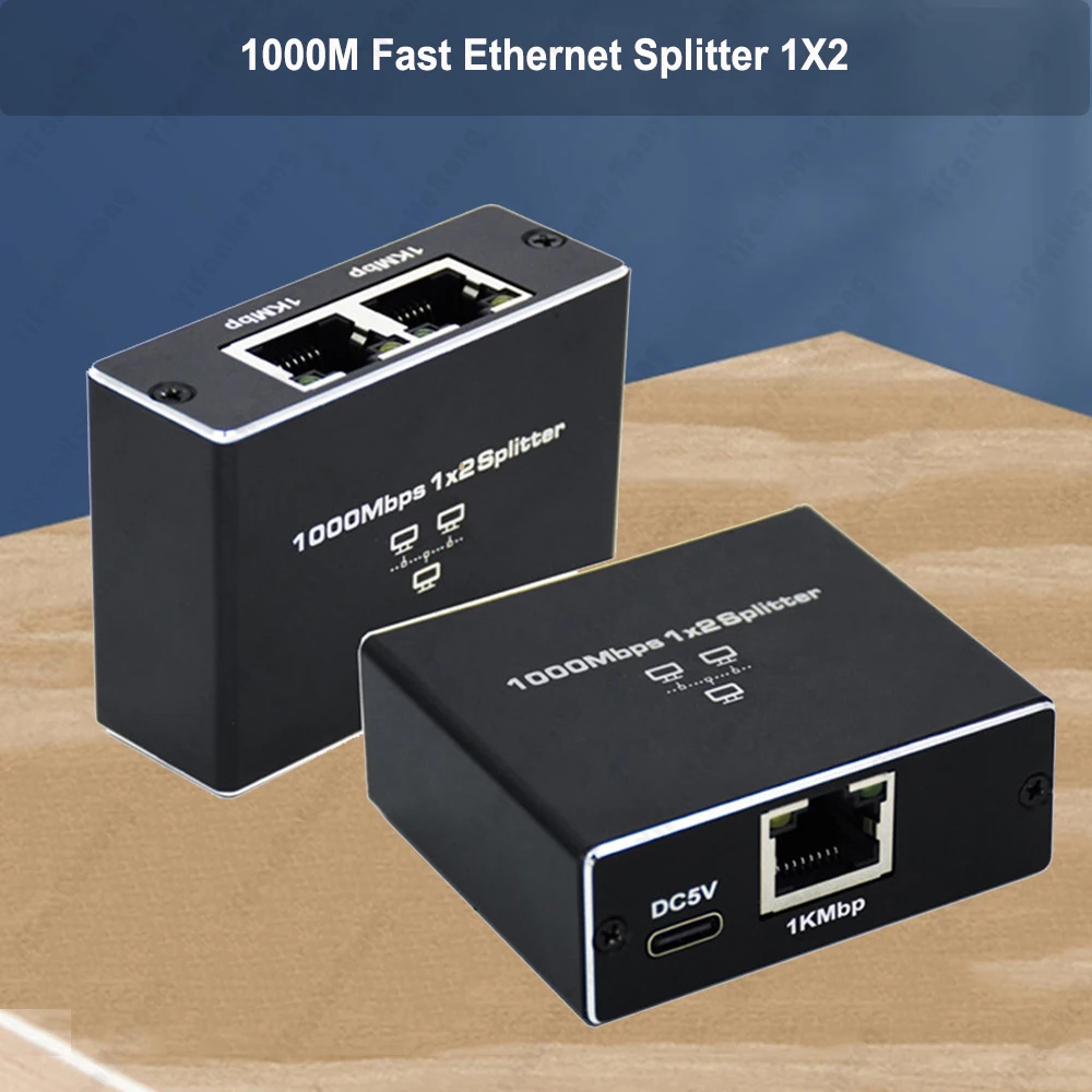 RJ45-Splitter-1In-2Out-1000mbps-2-Port-1GB-Connector-Adapter-1-to-2 ...