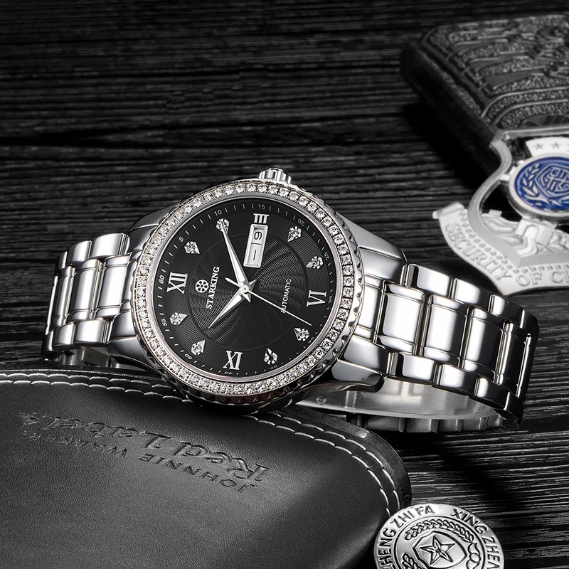 STARKING-Star-King-Watch-Classic-Business-Diamond-Inlaid-Luminous-Dual ...