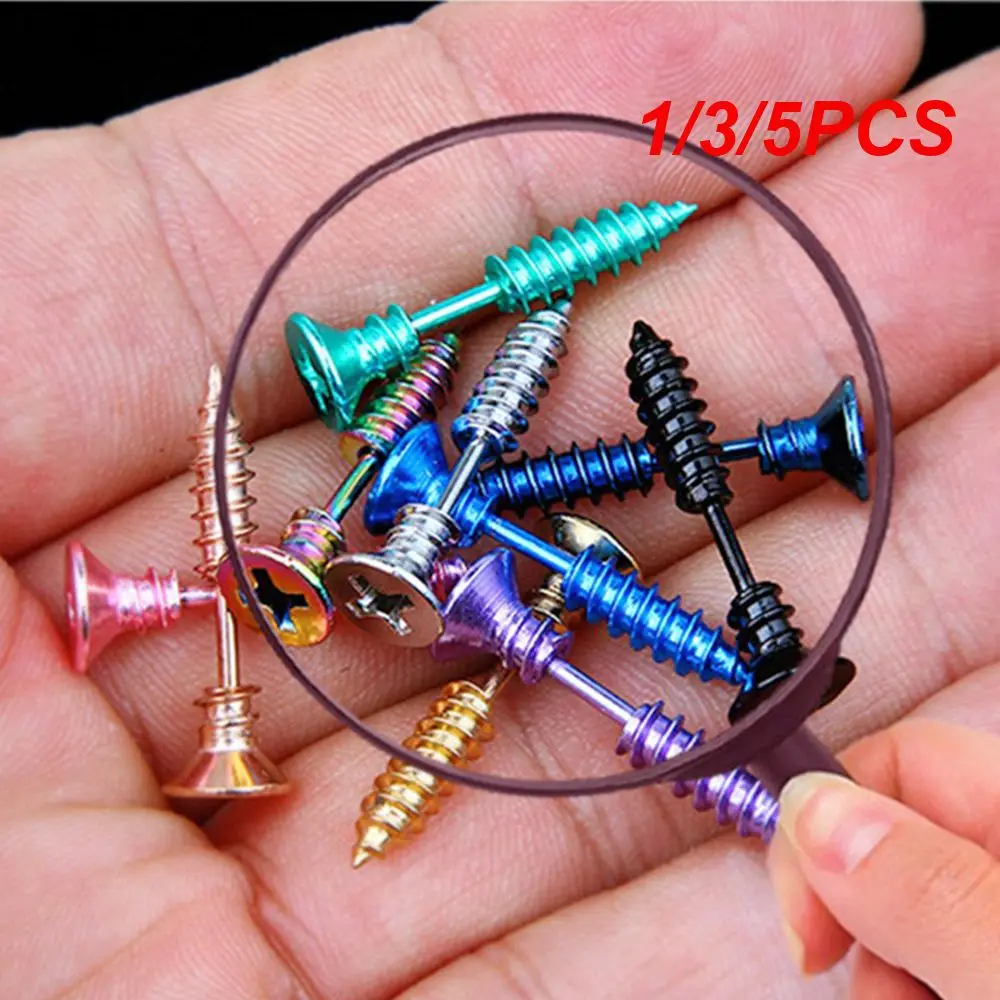 1-3-5PCS-Screw-Piercing-Earrings-Can-Be-Worn-For-A-Long-Time-Halloween ...
