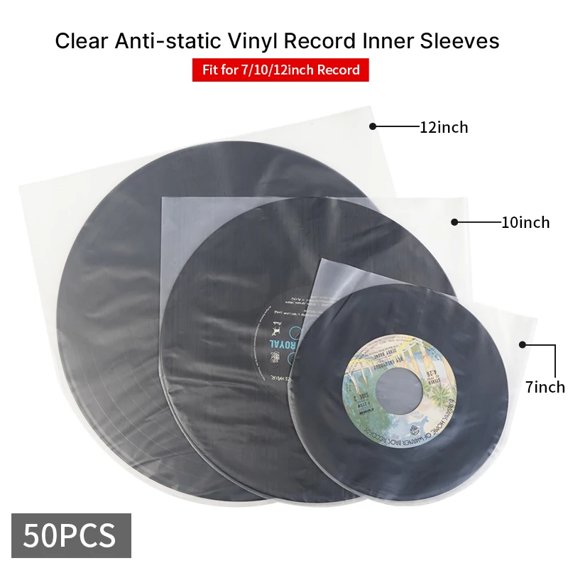 Vinyl-Record-Protective-Plastic-Bags-Anti-est-tico-LP-Sleeves-Inner ...