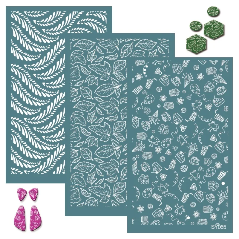 3pcs-Clay-Reusable-Silk-Screen-Stencils-Silkscreen-Print-Kit-for ...