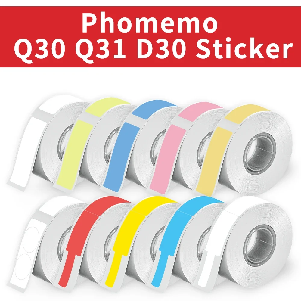 1-Roll-Phomemo-Q30-D30-Label-Maker-Tape-Name-Sticker-Waterproof-Anti ...