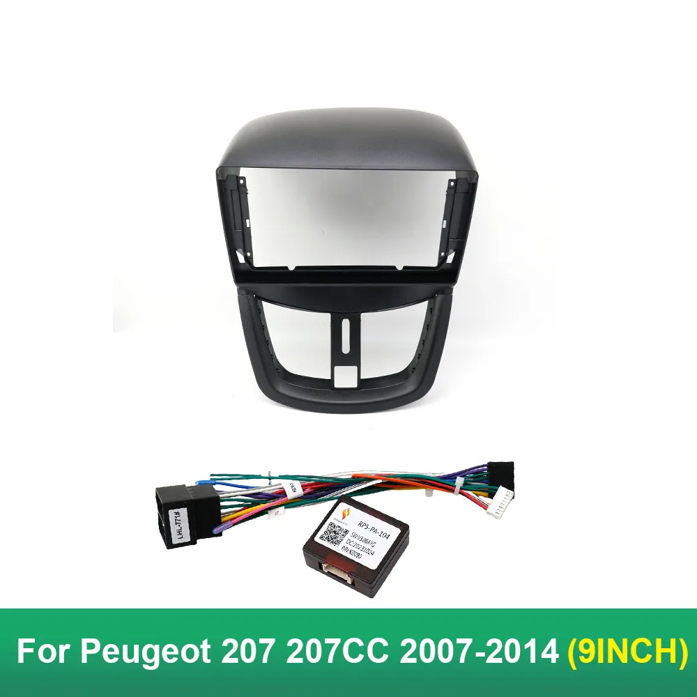 9-Inch-Car-Frame-Fascia-Adapter-Canbus-Box-Decoder-For-Peugeot-207 ...