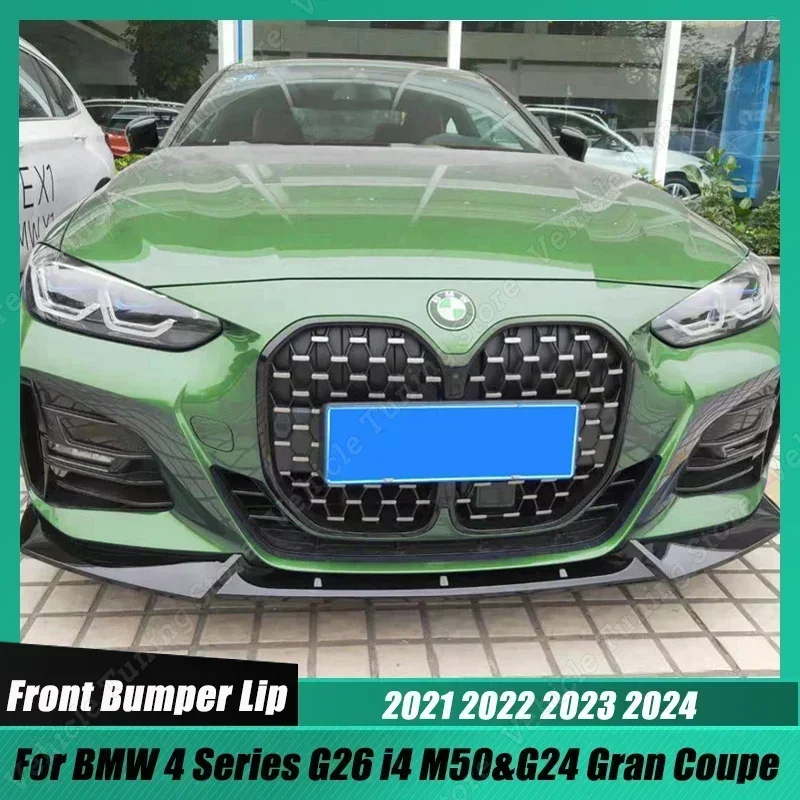 For-BMW-4-Series-G26-i4-M50-G24-Gran-Coupe-2021-2024-Front-Bumper-Lip ...