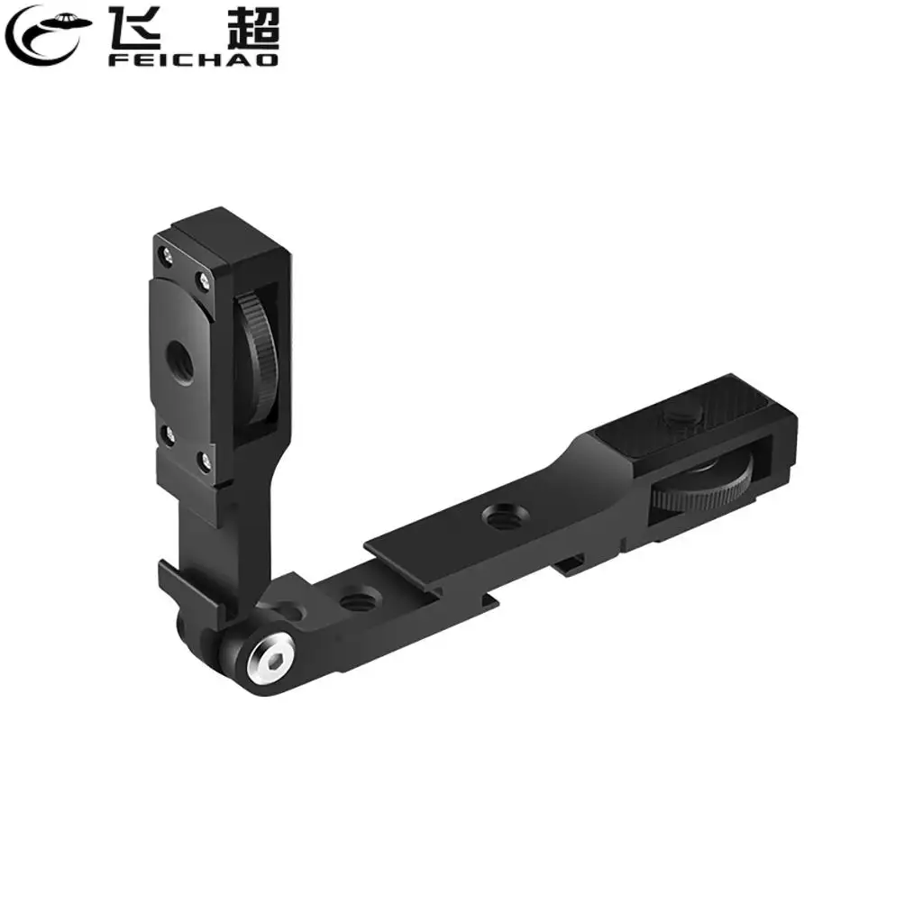 Camera Cold Shoe Mount Adapter Extension Bar Vlog L-shaped Foldable ...