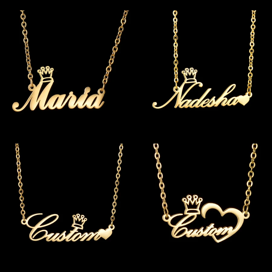 Acheerup-Personalized-Name-Stainless-Steel-for-Women-Neckalce ...