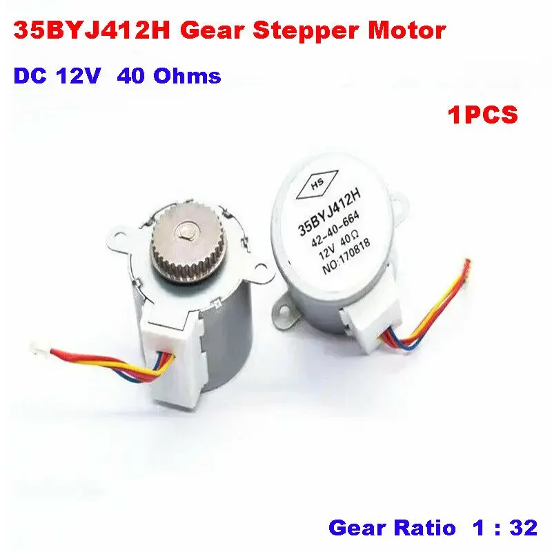 35BYJ412H DC 12V Gear Stepper Motor Micro Stepping Motor Synchronous Wheel