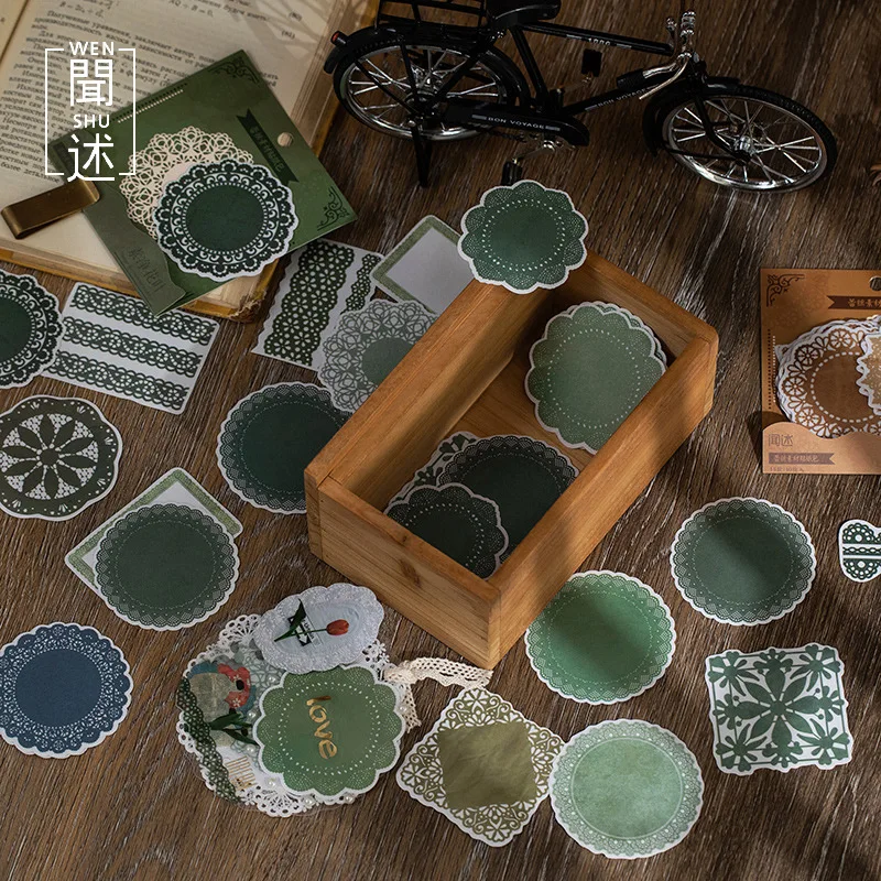 30pcs-pack-Vintage-Lace-Series-Sticker-Litmus-paper-Adhesive-Lable ...