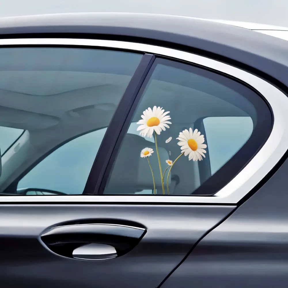 Durable Daisy Car Stickers Hide Scratches Auto Window Door Bumper ...