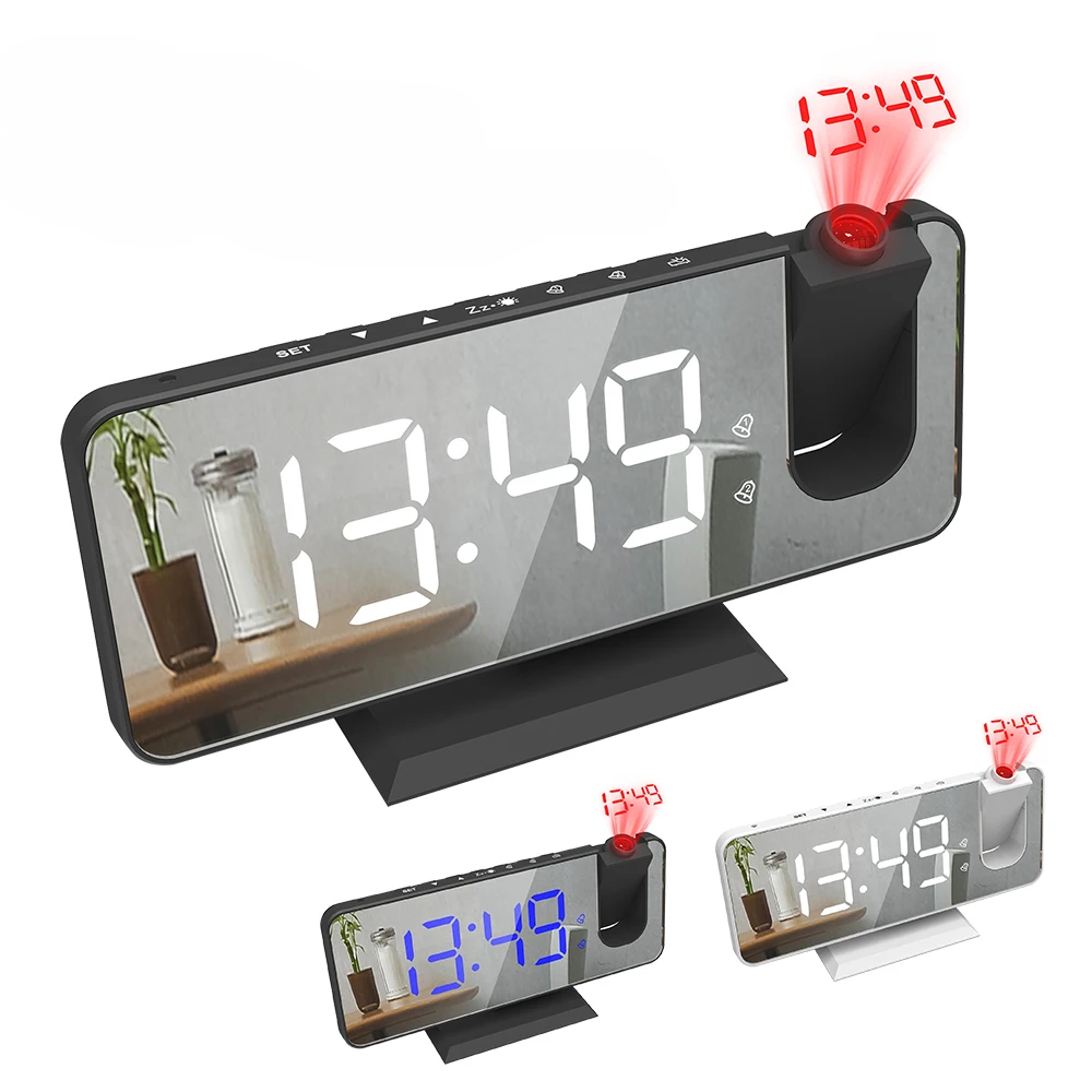 Desktop Clock Time Projection | Alarm Clock Digital Projection - 180 ...