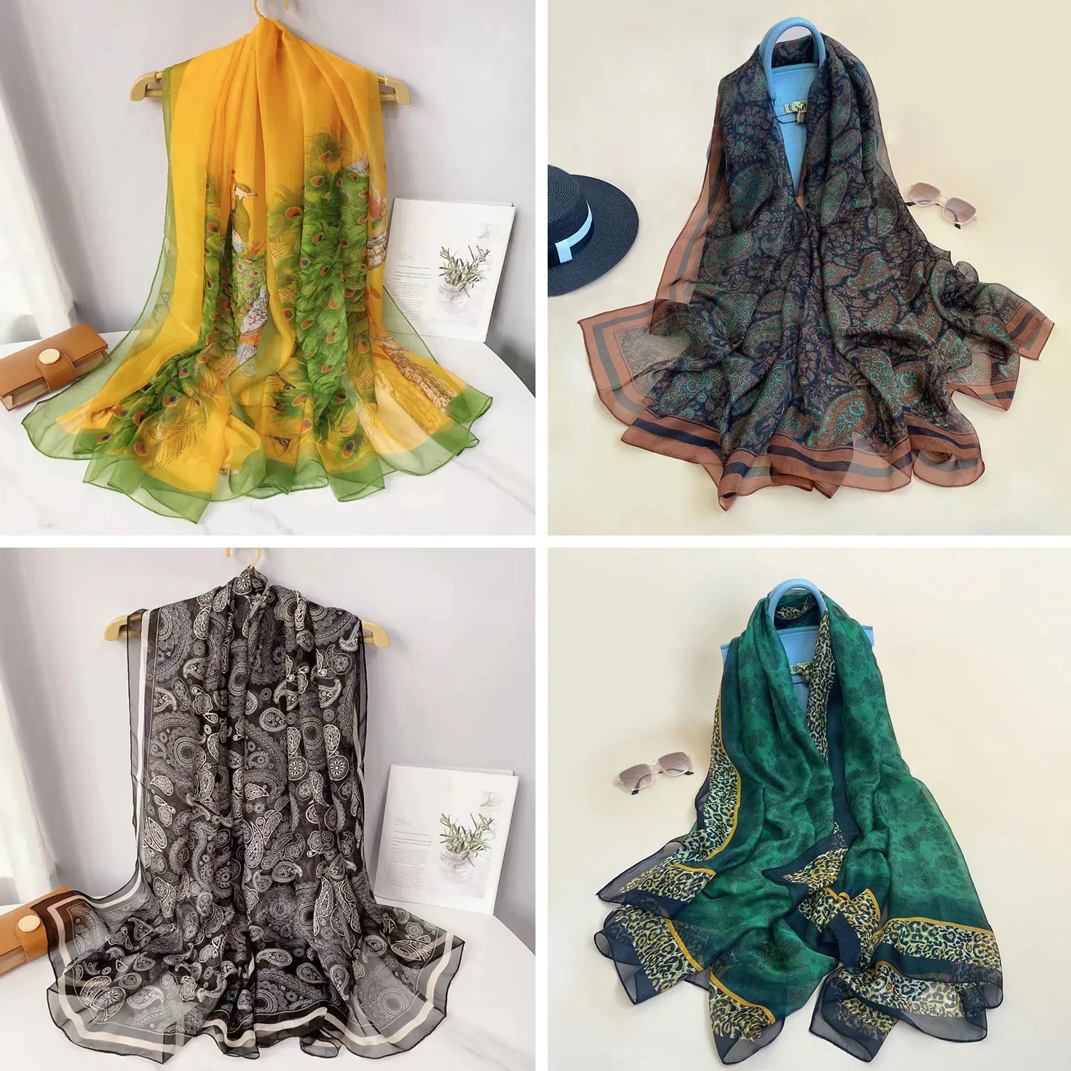 Silk-Scarf-Fashion-Design-Neck-Foulard-Female-Luxury-Hijab-Women-Warm ...