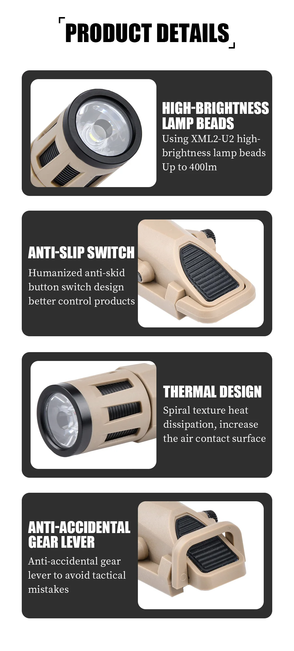 Wadsn Tactical Wmlx White Light APL Weapon Gun Light WML Airsoft ...