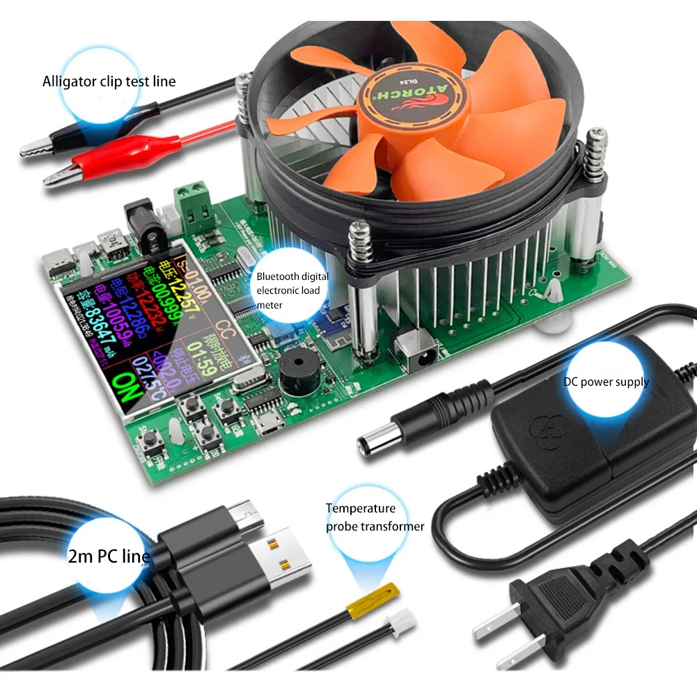 180W-DC-USB-Tester-APP-Electronic-Load-Lithium-Battery-Capacity-Monitor ...