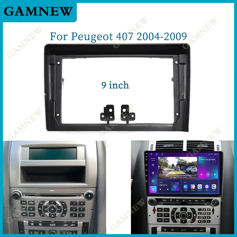 9-Inch-Car-Frame-Fascia-Adapter-Canbus-Box-Decoder-For-Peugeot-407-2004 ...