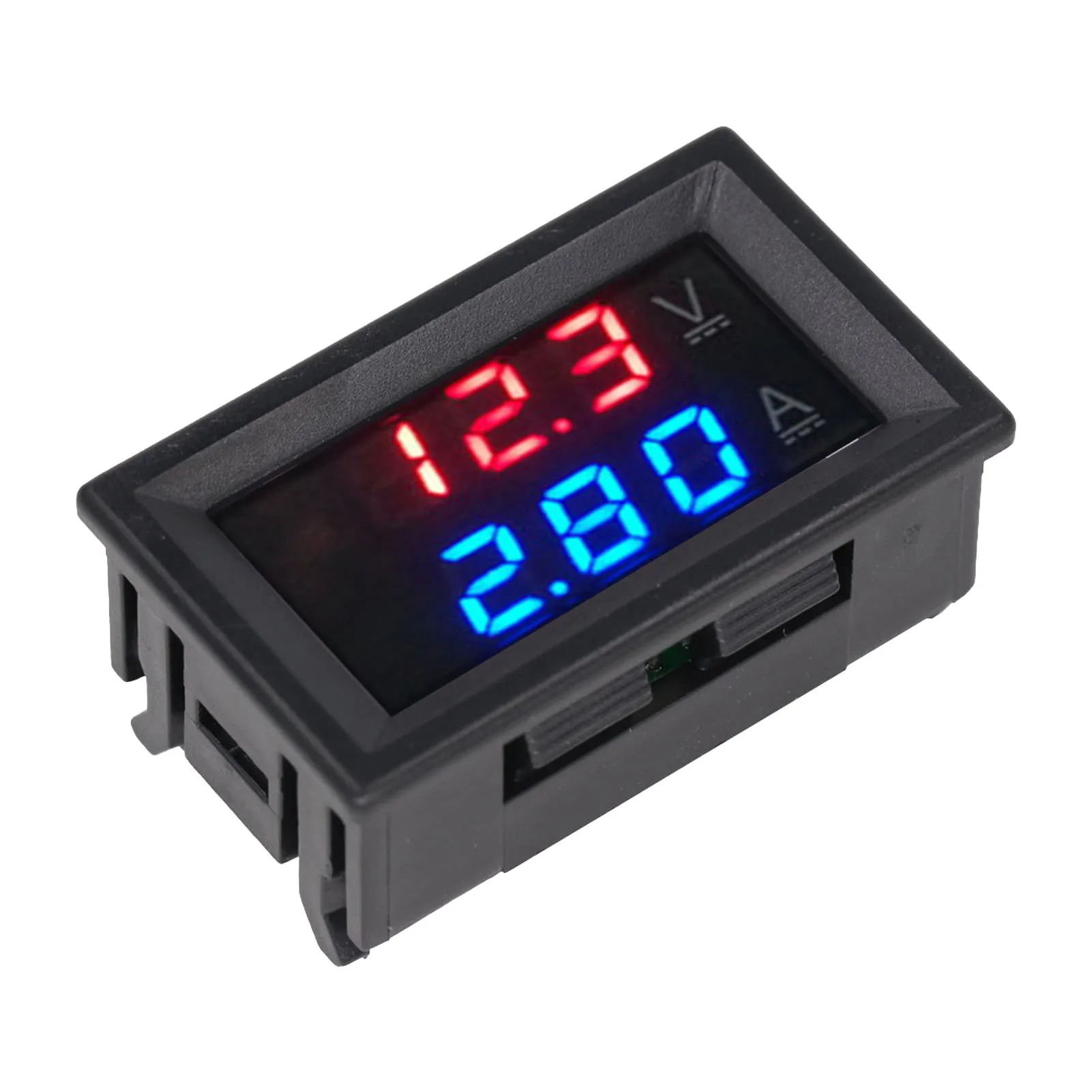 Digital-Current-Voltmeter-LED-Red-and-Blue-Dual-Display-Digital ...