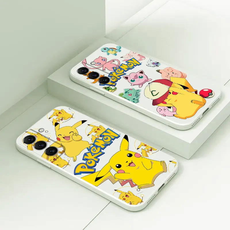 Pokemon Pikachu Phone Case for Samsung Galaxy S23 S21 Note 10 Plus 8 9 ...
