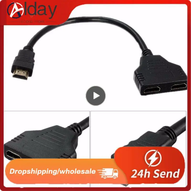 In-1-Cable-Splitter-1080P-2-0-HDMI-compatible-Adapter-2port-For-PC-TV ...