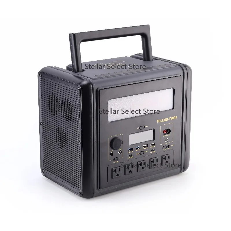 2000W 1536WH Portable Power Station Solar Generator with LiFePO4 ...