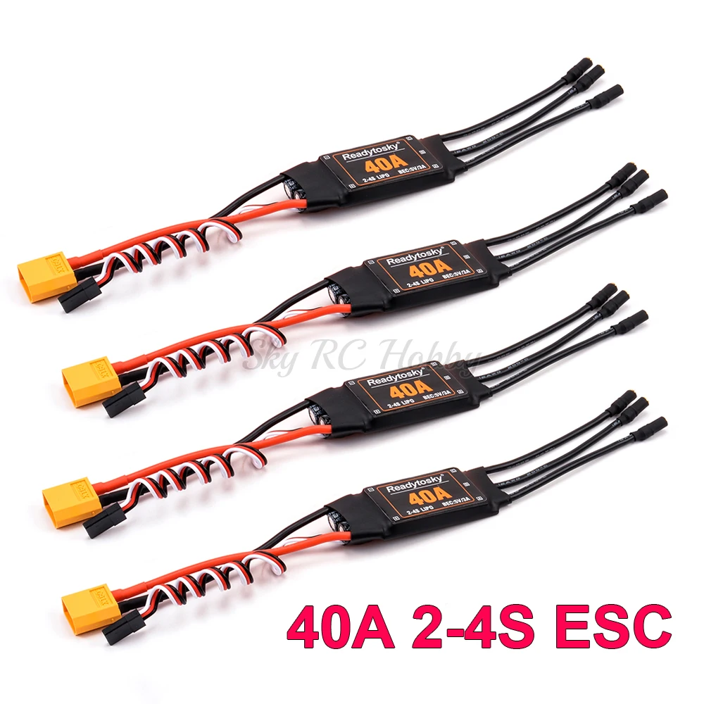 Nuevo controlador de velocidad 40A 2 4S ESC con UBEC 5V 3A para RC F450 S500 F550 FPV Quadcopter ...