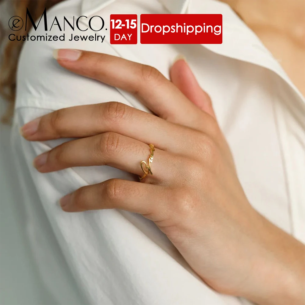 eManco-Customized-Name-Ring-for-Women-Gold-Color-Personalized-Letter-316L-Stainless-Steel-Rings ...