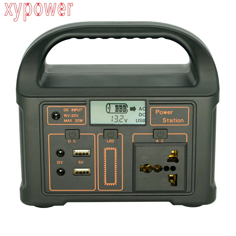 XY 100W Solar & 220V/110V Portable Power Station 75WH Battery Output ...