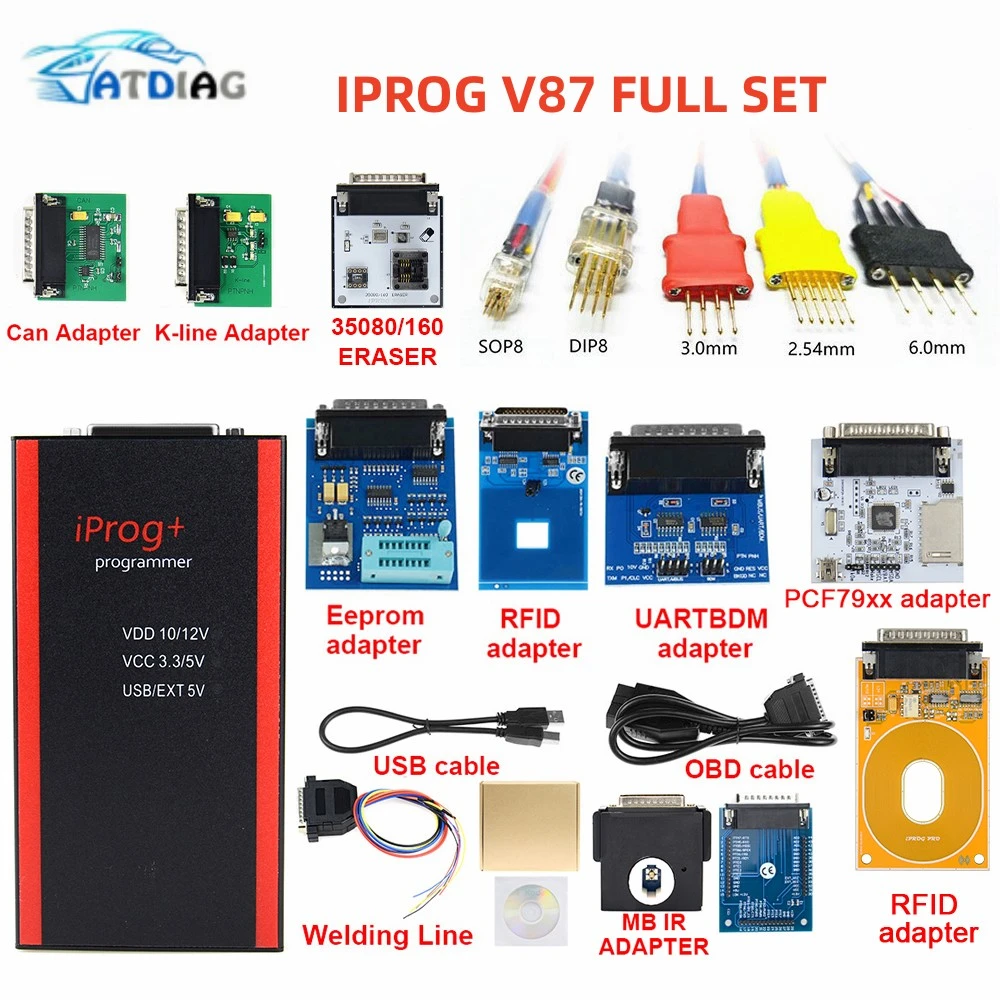 Iprog+ Iprog Pro Programmer V86 Support 2019 Year 3in1 Immo + Mileage ...