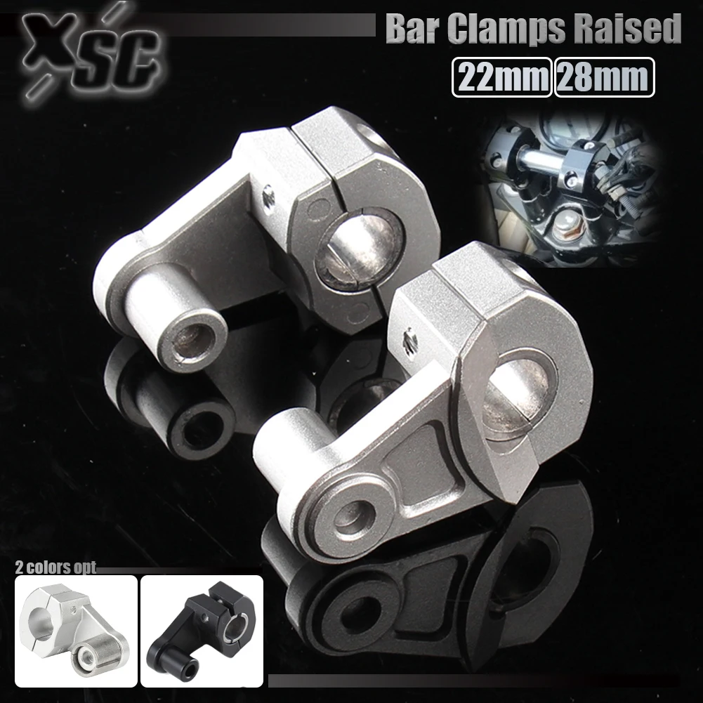 Motorcycle-Bar-Clamps-Raised-Handlebar-Handle-Bar-Risers-For-22MM-7-8 ...