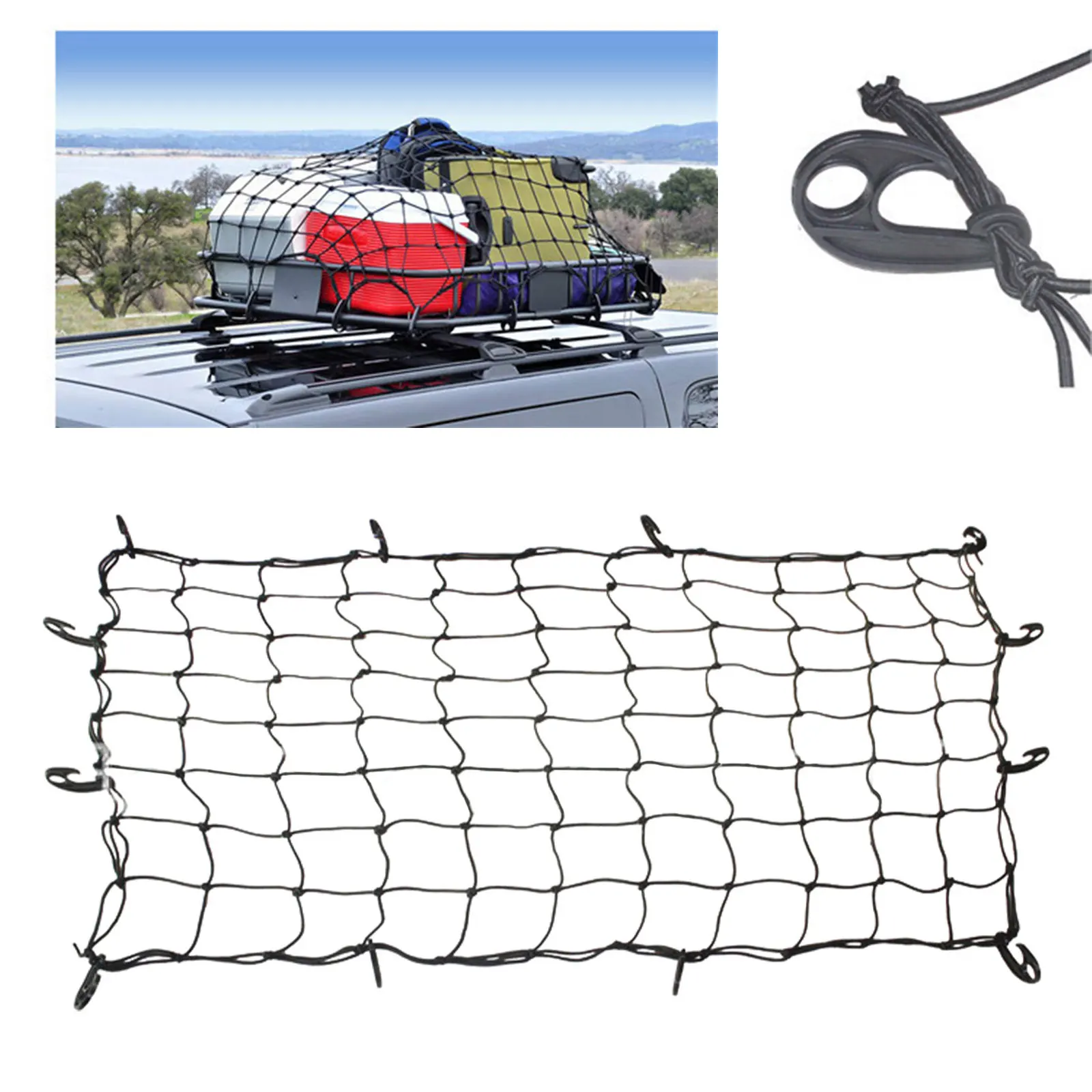 Off-Road-Vehicle-Luggage-Rack-Mesh-Cover-Luggage-Rack-Mesh-Pocket ...