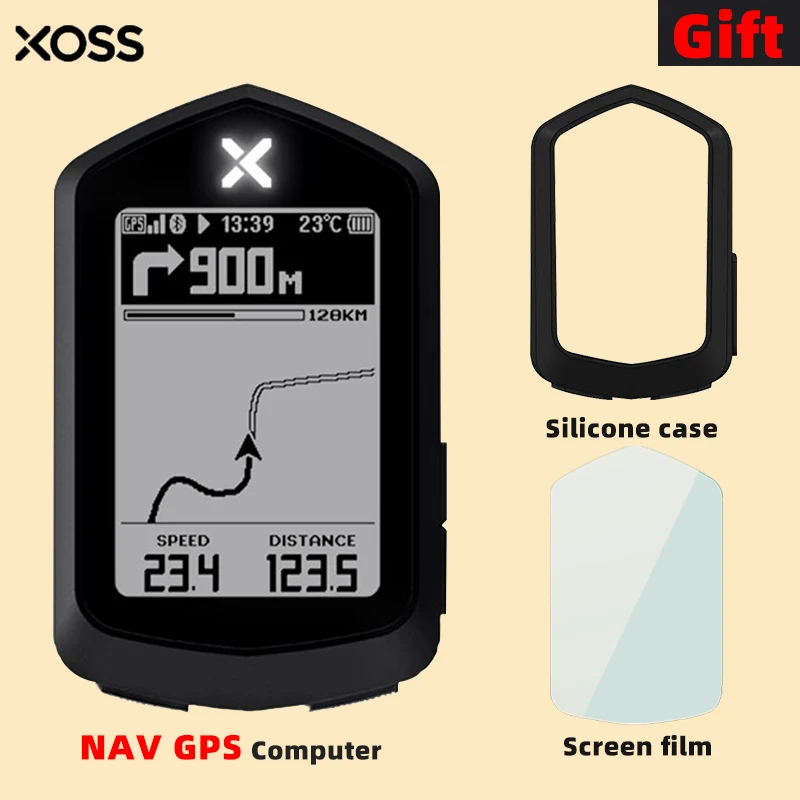 XOSS G NAV 자전거 GPS 컴퓨터 사이클링 내비게이션, MTB 도로 무선 속도계 주행 거리계, 2.4 인치 BLE5.0 ...