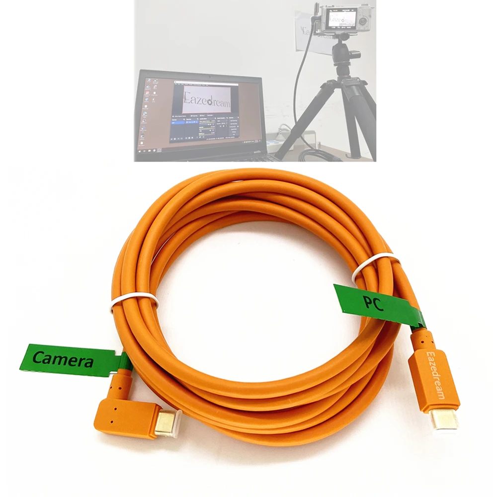 3m Type-C USB 3.0 to USB-C Live Streaming Tethered Cable for Sony ZV-1F ...
