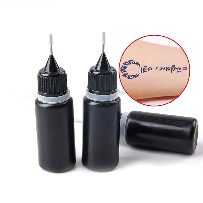 10ml-Bottle-Liquid-Tattoo-Paste-Henna-Cones-Indian-Tattoo-Cream-For ...