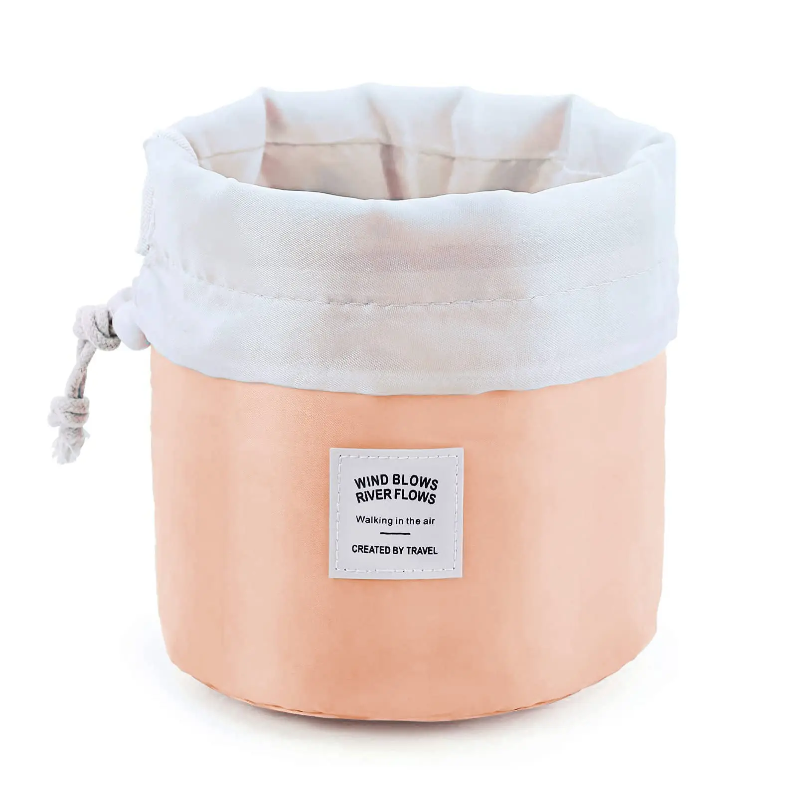 Travel-Cosmetic-Bags-Barrel-Makeup-Bag-Women-Girls-Portable-Foldable ...