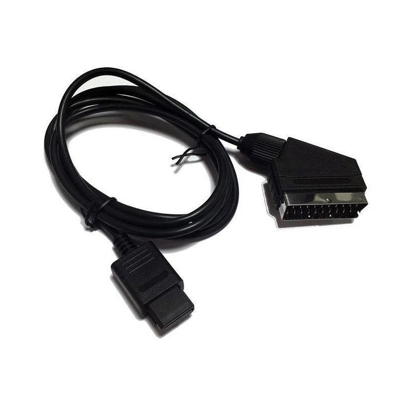1.8m RGB Scart Cable for N64 NGC SFC AV Cord for Nintendo Super Gamicom ...