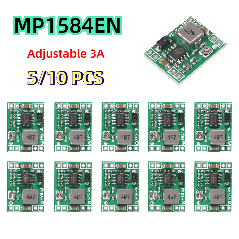 5-10pcs-MP1584EN-Adjustable-3A-DC-DC-Converter-Step-Down-Voltage ...