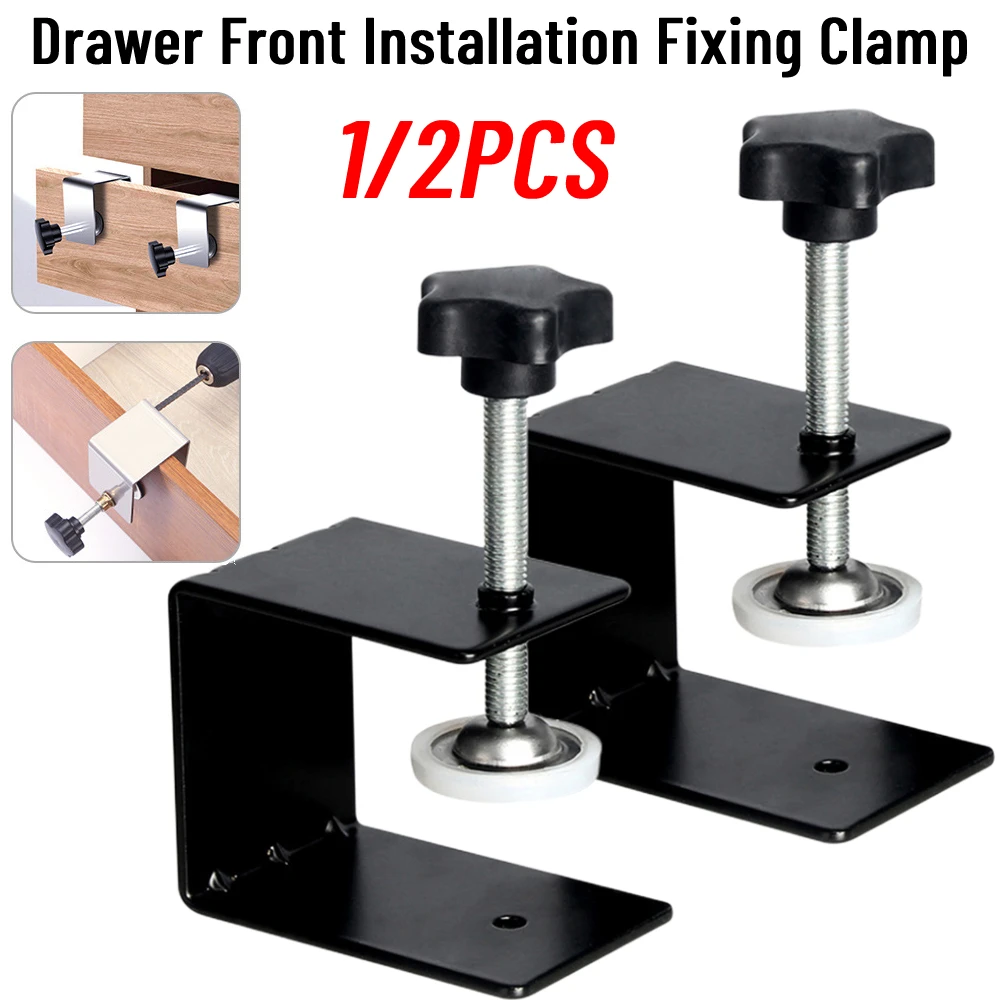 2/1pcs Drawer Front Installation Fixing Clamps Stainless Steel ...