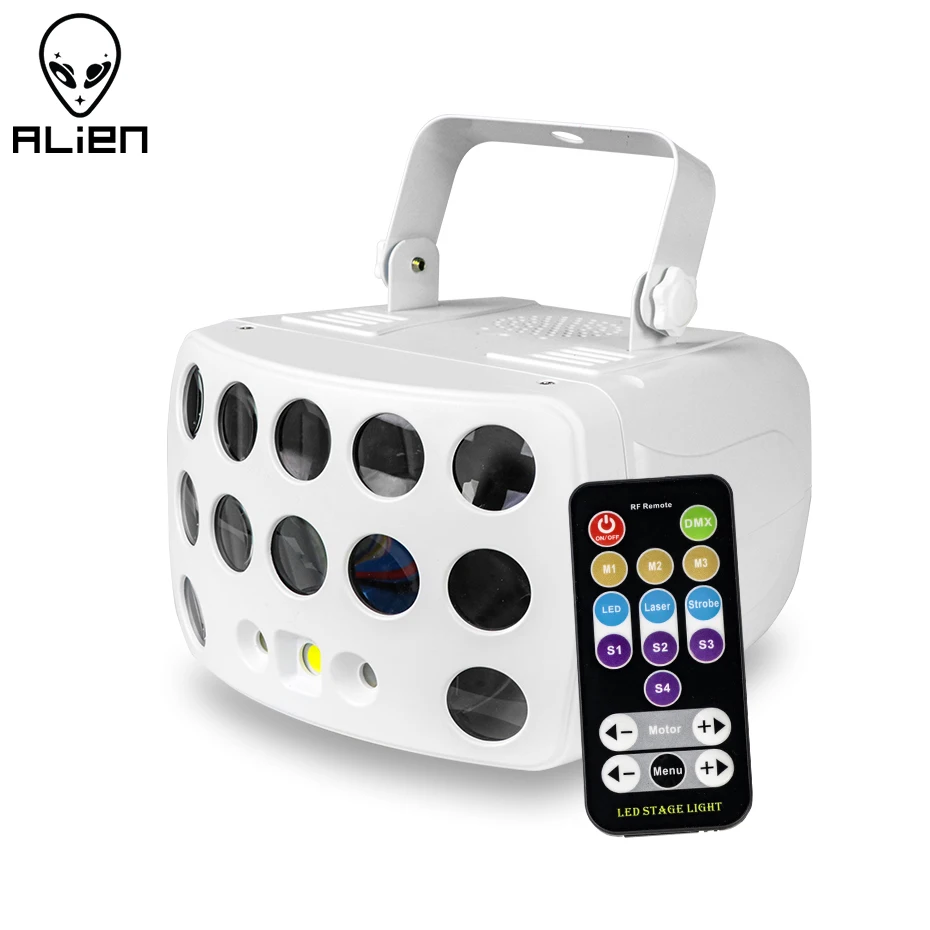 ALIEN Remote Control DMX RGBW LED Laser Strobe Disco DJ Beam Spot Stage ...