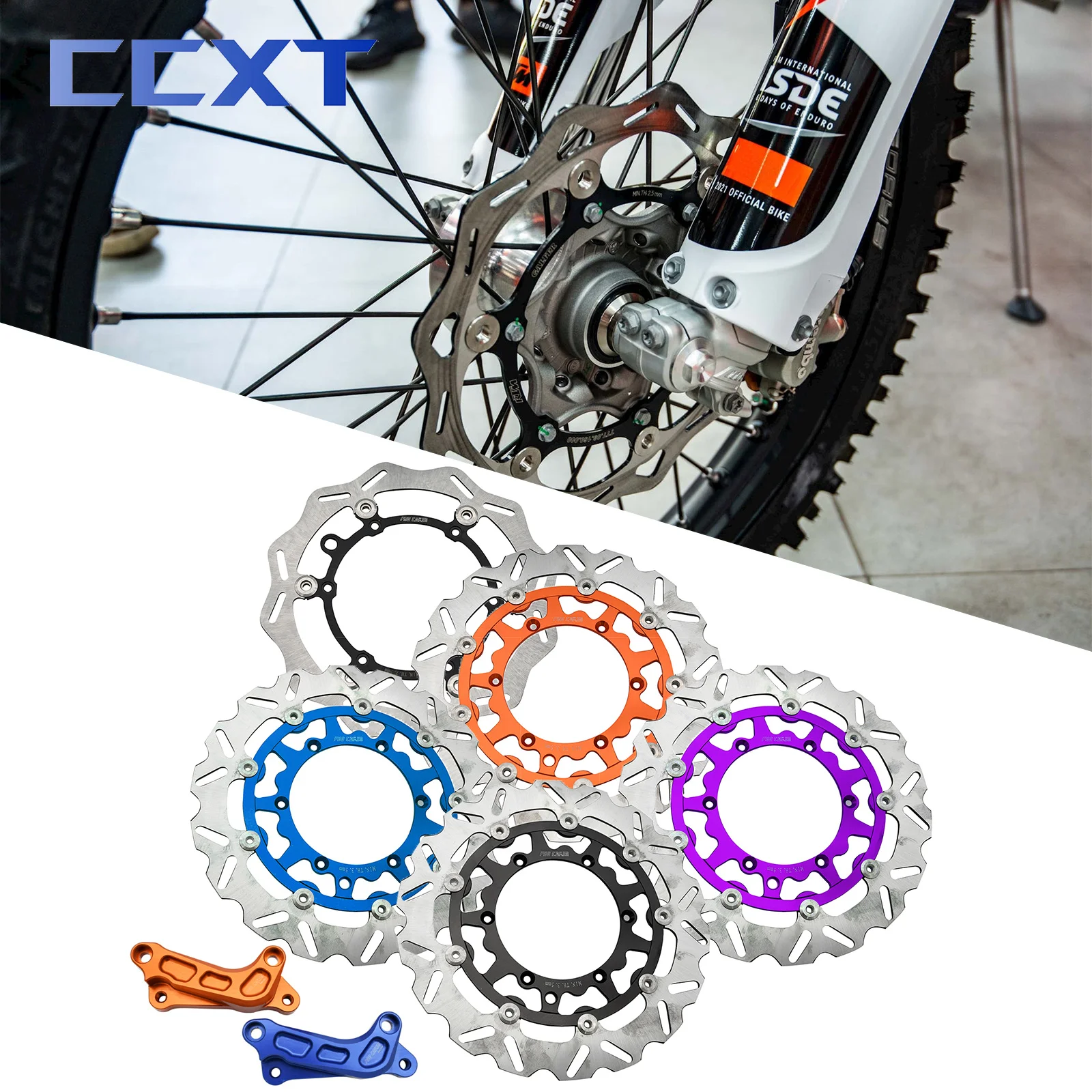 Motorcycle-320MM-260MM-Front-Brake-Disc-Brake-Caliper-Adaptor-Bracket ...