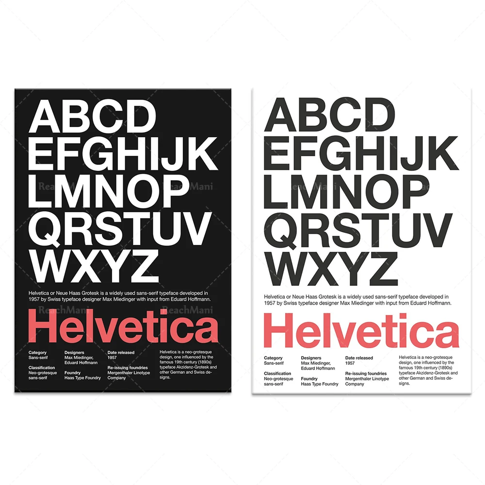 Typography Poster Helvetica
