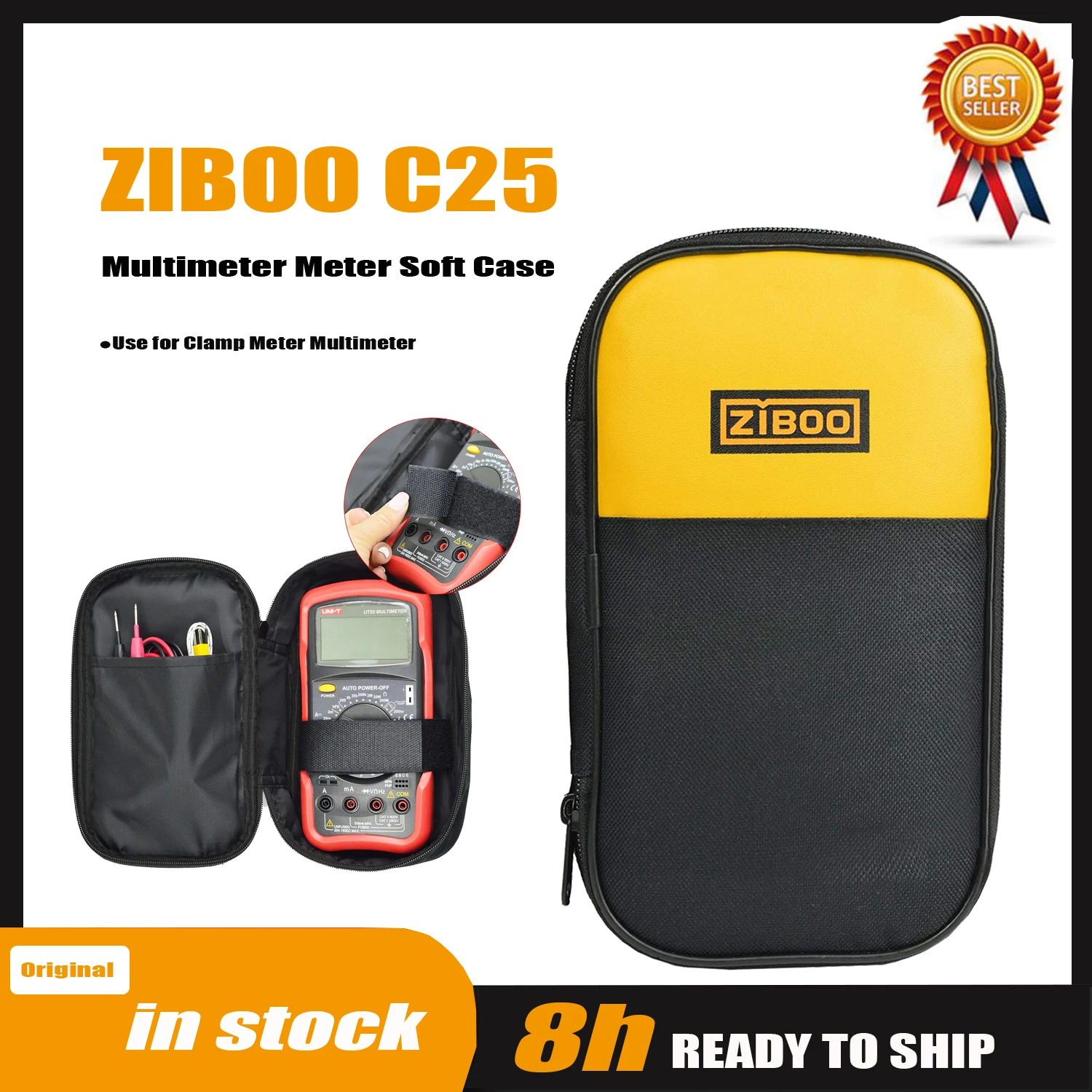 ZIBOO C35 C25 C33 Multimeter Meter Soft Case,Use for Clamp Meter ...