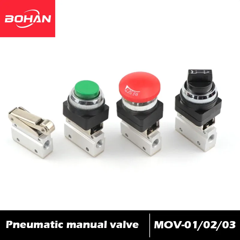 MOV Pneumatic Manual Valve Two Ports Mechanical Valve Directional valve ...
