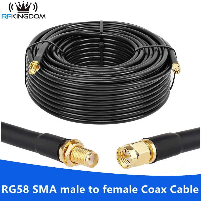 SMA-Male-to-Female-RG58-Coax-Coaxial-Cable-Extension-3G-4G-LTE-WiFi ...