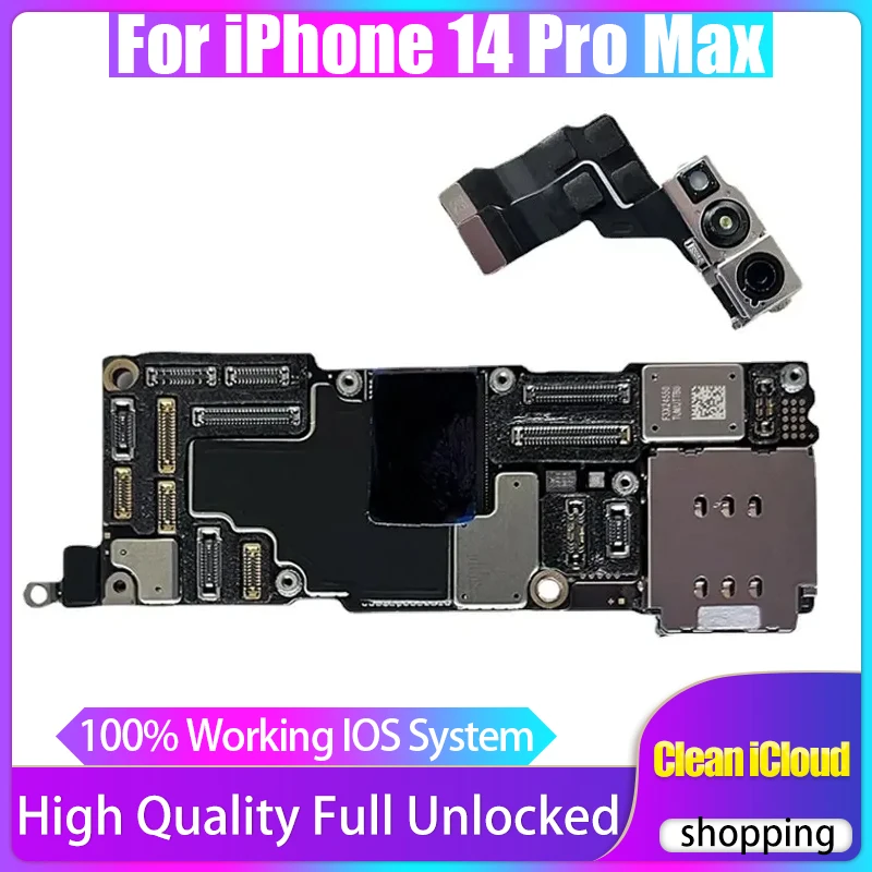 128GB-256GB-Plate-For-iPhone-14-Pro-Max-Motherboard-With-Face-ID ...