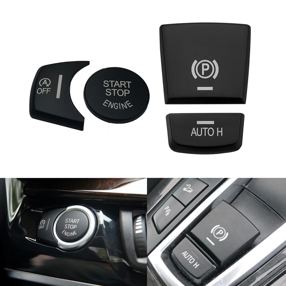 Car-Start-Stop-Engine-Button-Cover-Electronic-Parking-Switch-Brake-P ...