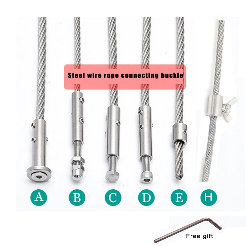 Steel Wire Rope Connector Latch | Steel Cable Head Protector | Steel ...